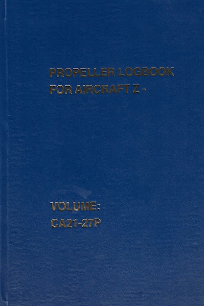 TV2/136;CA21-27 Propellor Logbook - Pilot supplies in South Africa ...